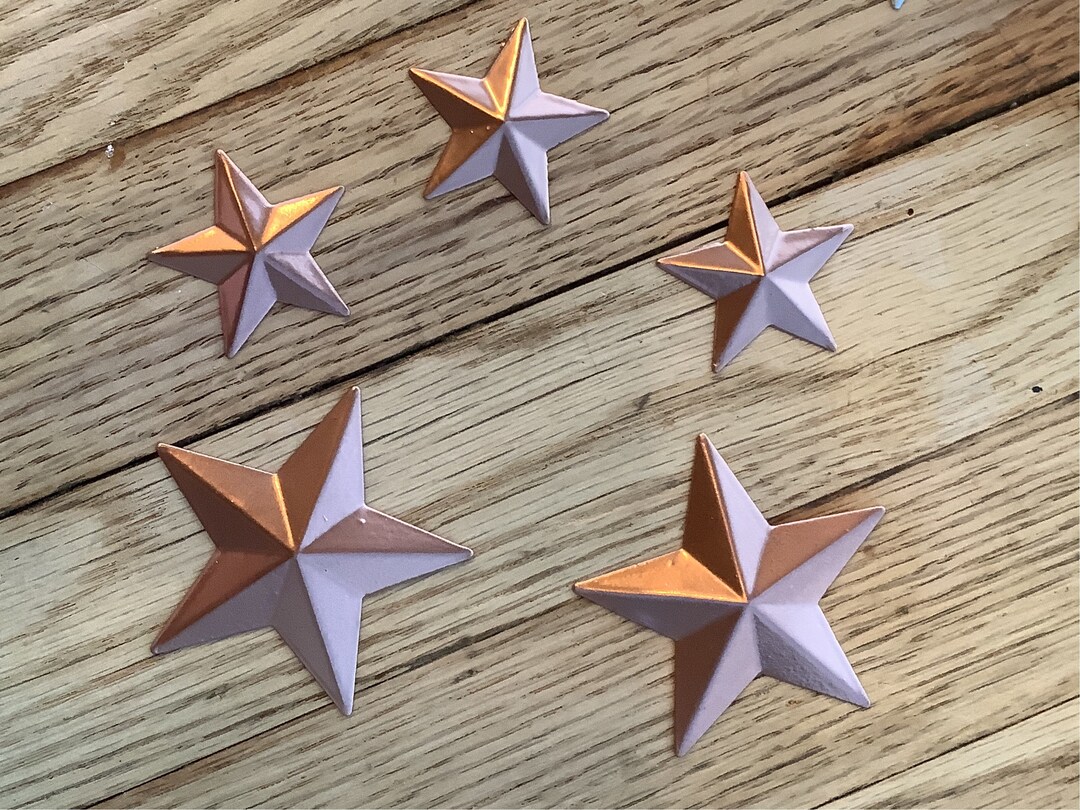 Copper Barn Stars 5 Stars 2-2.5stars 3 1.5 Stars, Indoor/ Outdoor, Iron ...