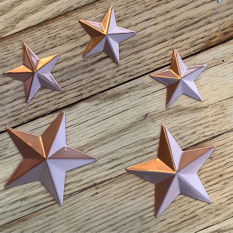 Metallic Stars - Etsy