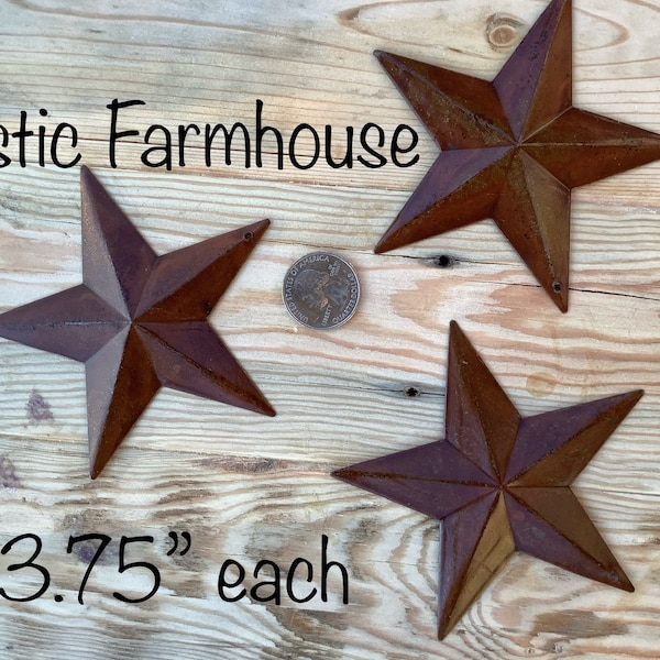 Rustic Metal Stars - Etsy