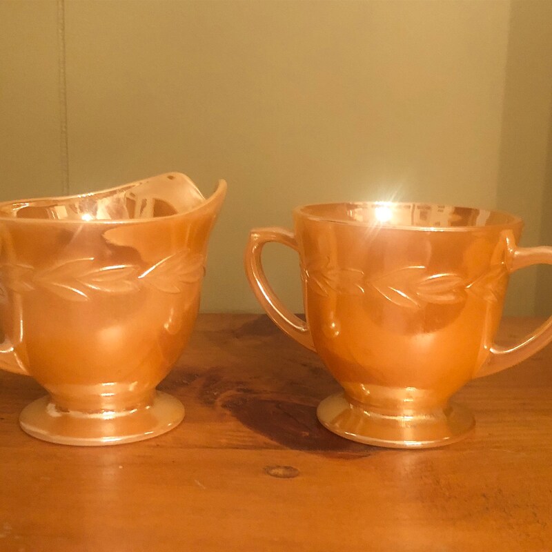 Fireking Peach Luster - Etsy