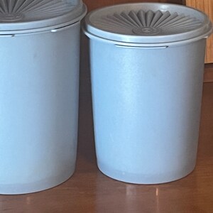 Vintage Blue Tupperware, Plain Canisters, Set of Three. 807-8, 809-13 ...