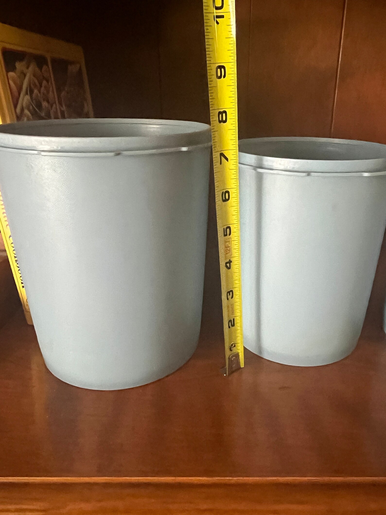 Vintage Blue Tupperware, Plain Canisters, Set of Three. 807-8, 809-13 ...