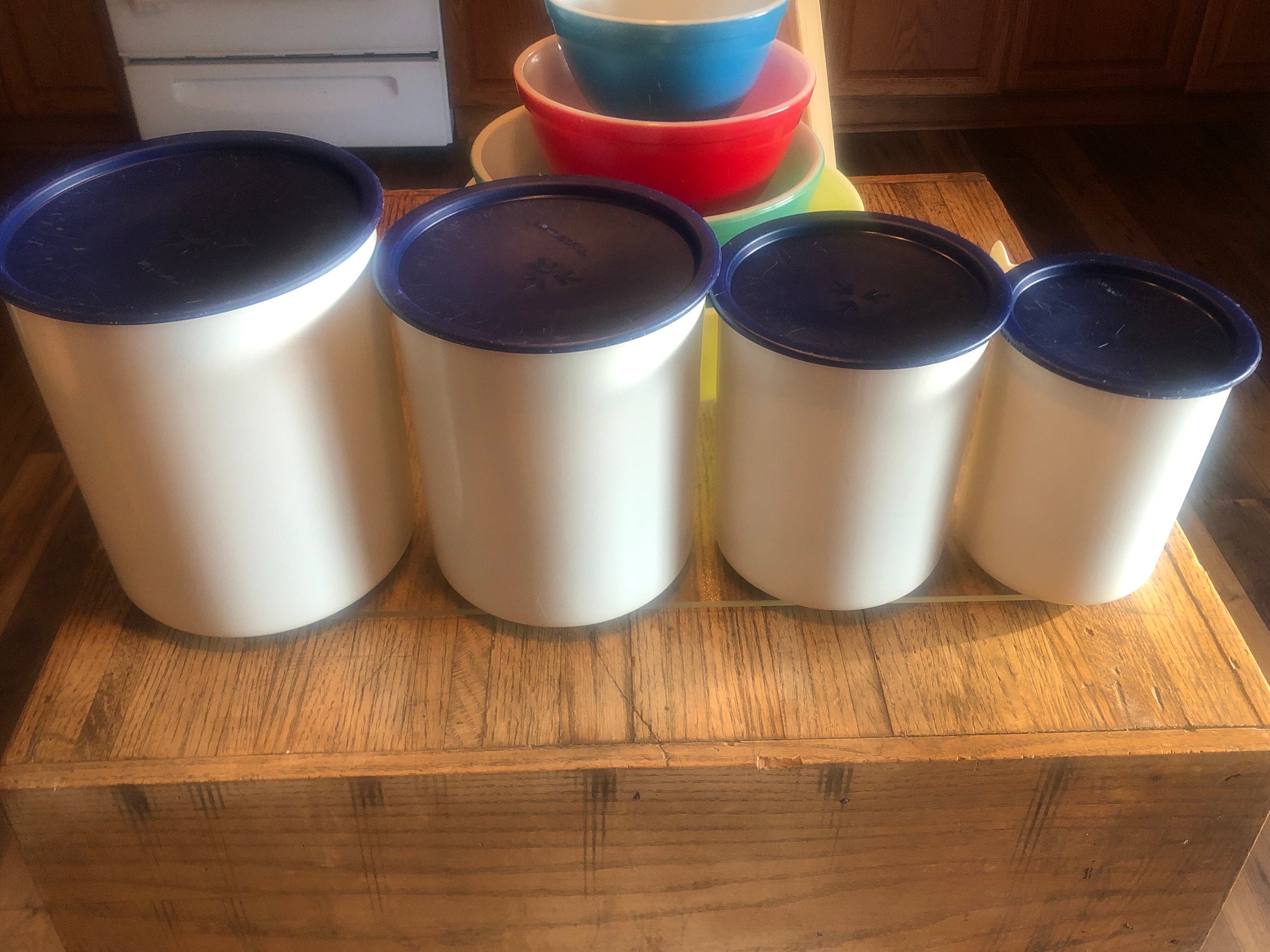 Tupperware Canisters Blue at Christy Carter blog