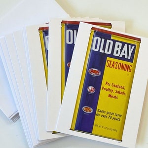 Old Bay Cards, Baltimore Maryland Stationary, Old Bay Seasoning, 57 ...