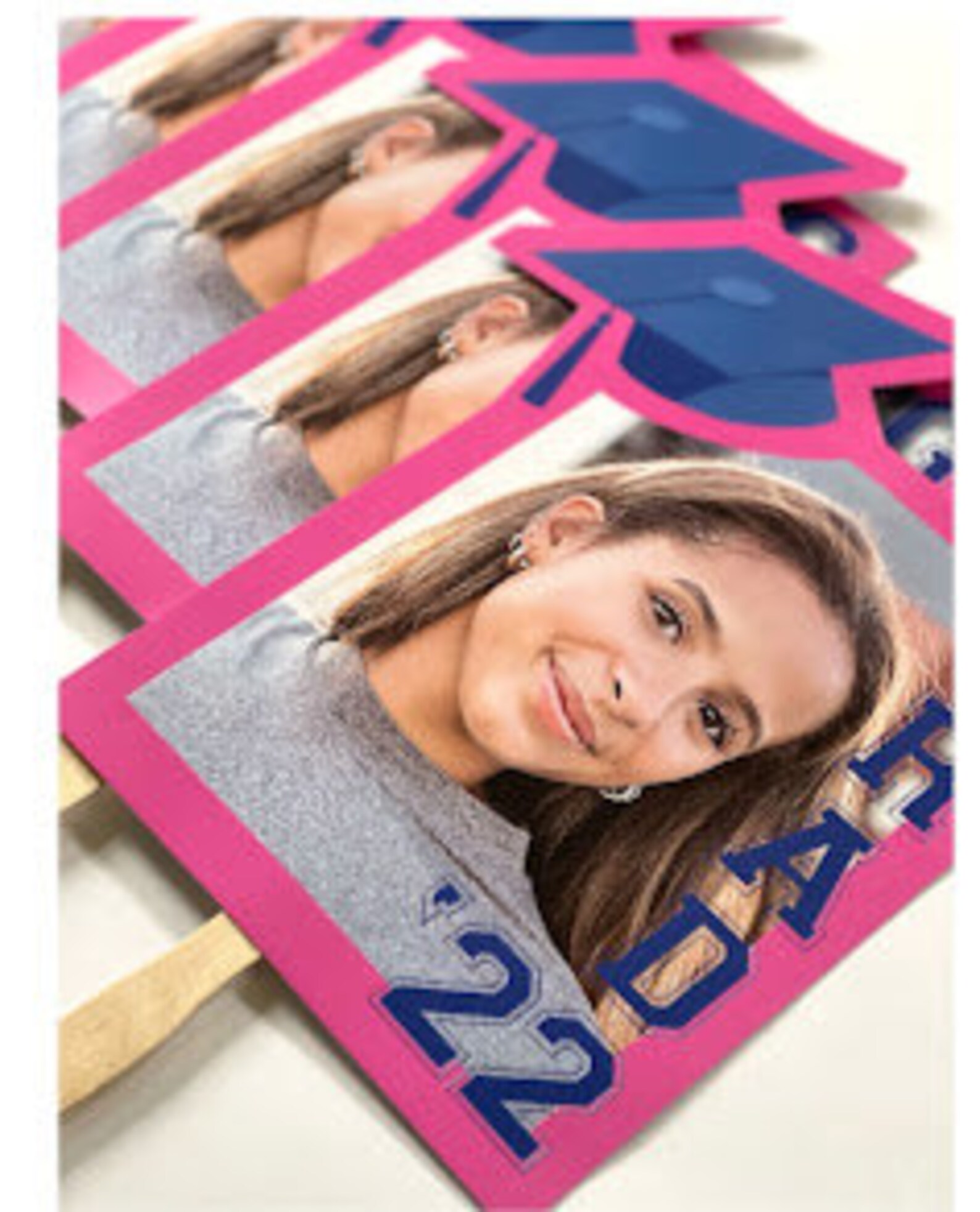 Graduation Paddle With Cap and Frame and Year, 12x18 Framed Photo on 8 ...