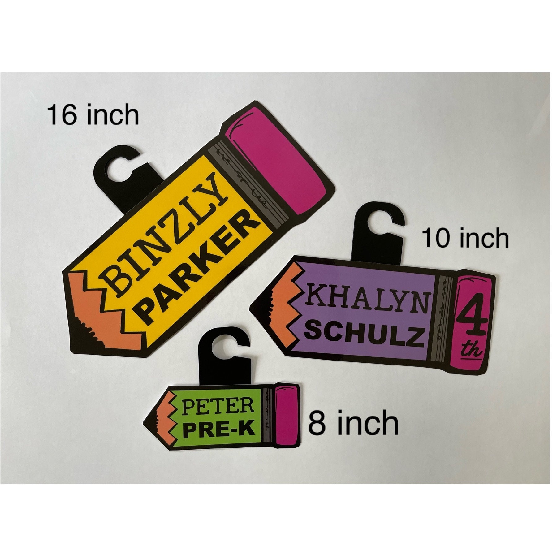 Rear View Mirror Car Sign Personalized, Car Line School Pick up Custom ...