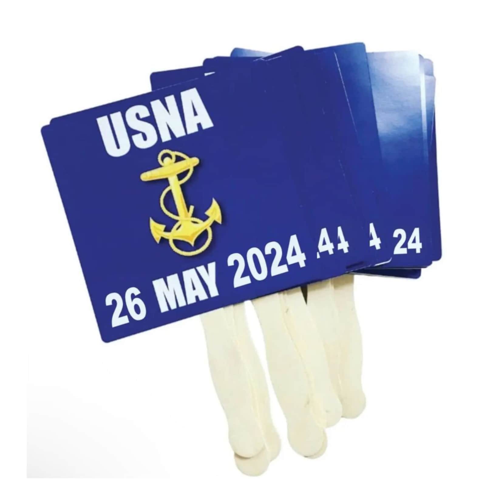 Customized Navy USNA Graduation Class of 2026 Mascot Square, Midshipman ...