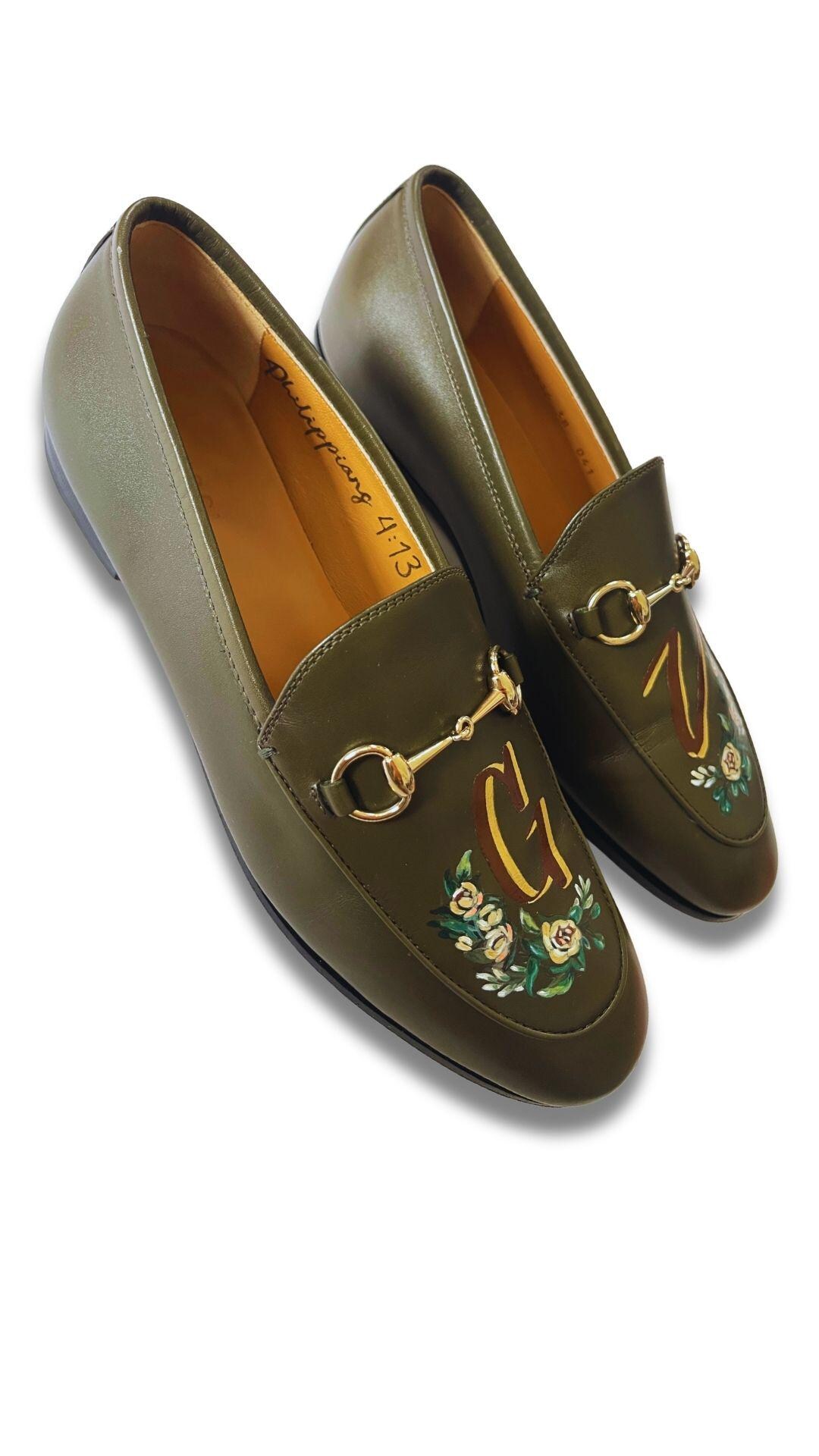 Personalized Loafers, Monogrammed Leather Shoes, Custom Bespoke Hand ...