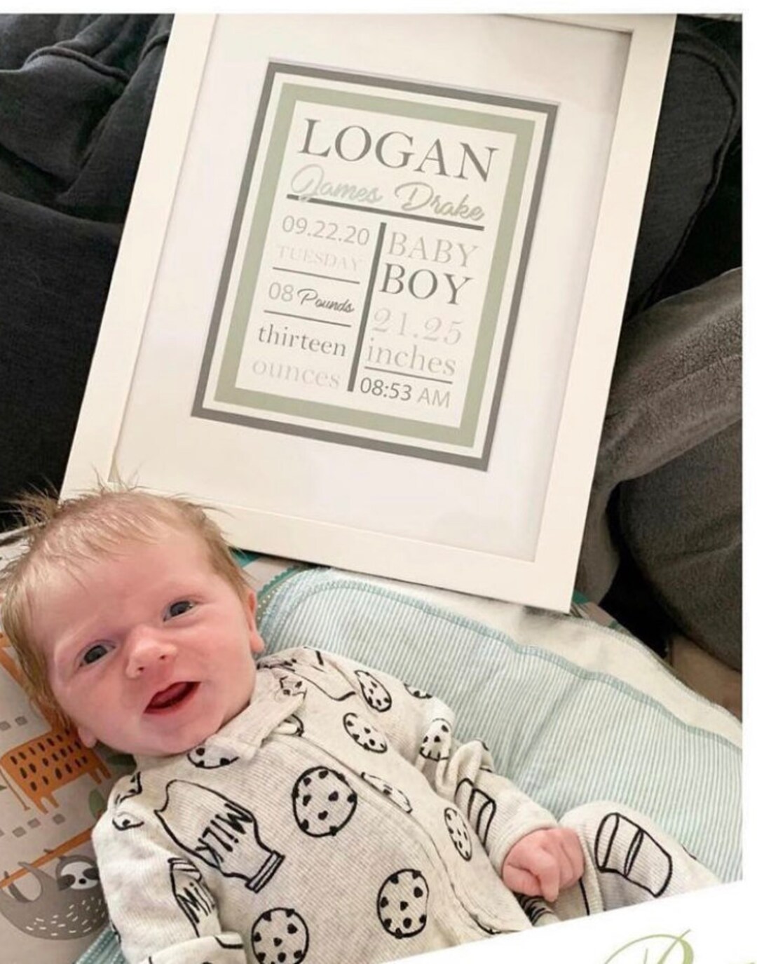 Baby Stat Birth Sign, Personalized Newborn Welcome Home Hospital Gift ...
