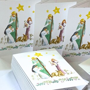 Nativity Scene Christmas Card Set, Christian Catholic Religious ...