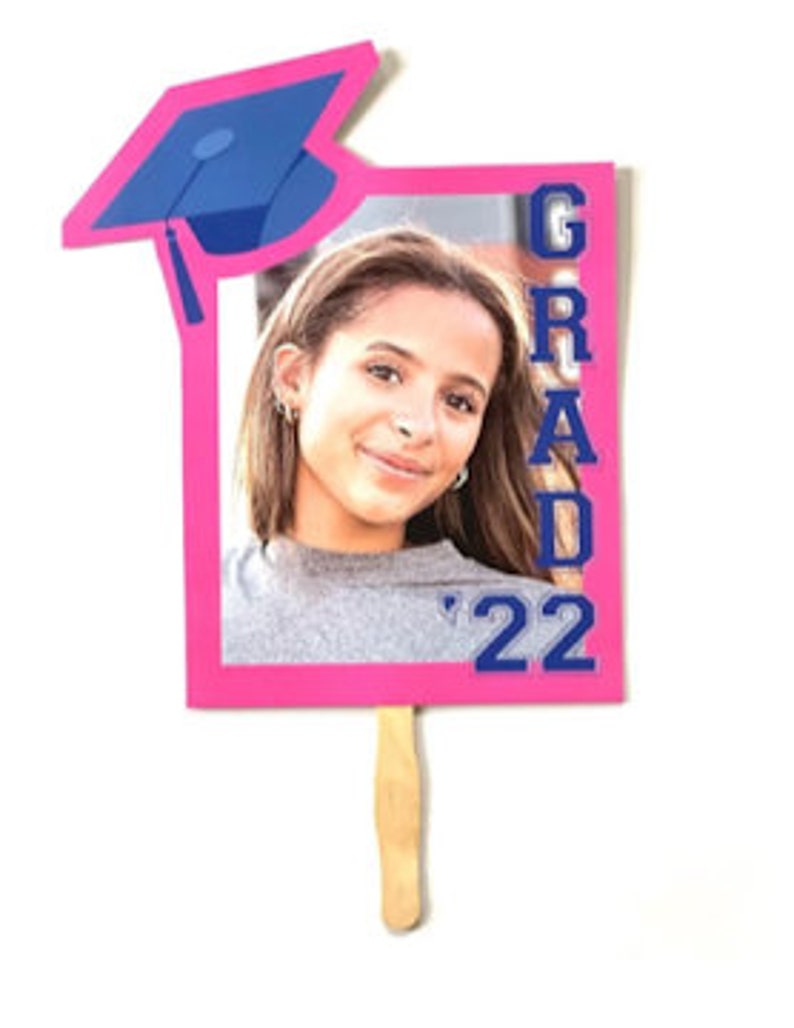 Graduation Paddle With Cap and Frame and Year, 12x18 Framed Photo on 8 ...