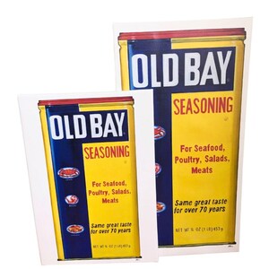Maryland Old Bay Canvas Print, 12x24 Baltimore Crab Wall Decor, Local ...