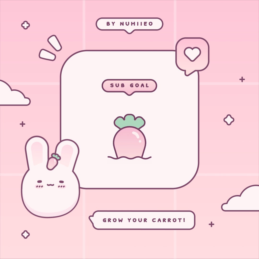 Grow Your Carrot Goal Widget for Twitch Streamers - Etsy