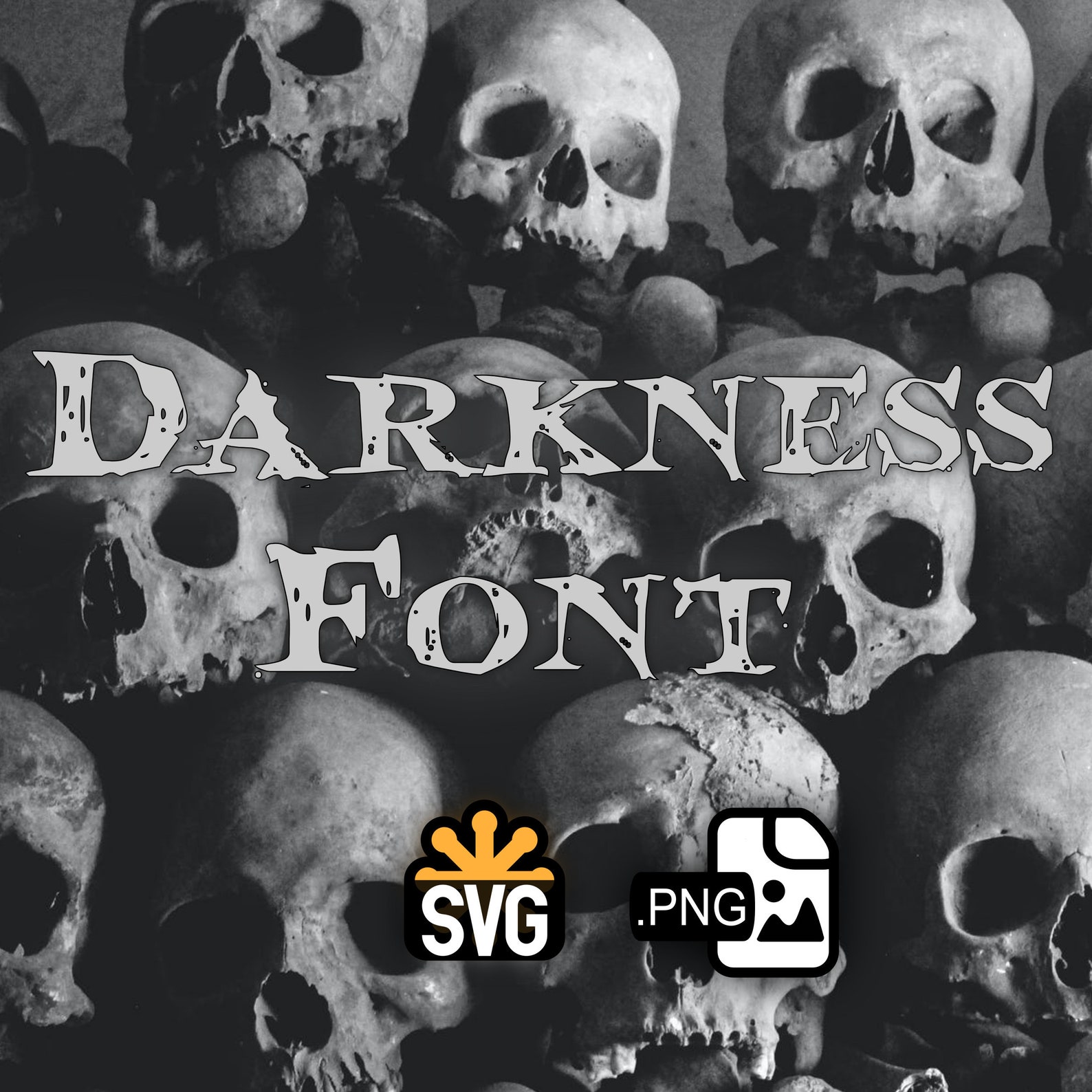 Darkness Font Svg , EVIL FONT Svg , Evil Letters and Numbers and ...