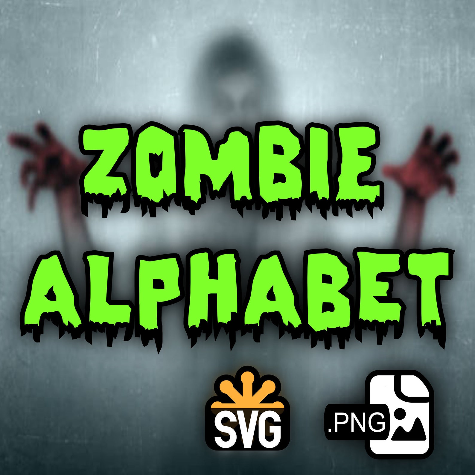 Buy ZOMBIE Alphabet FONT Svg Dripping Letters and Numbers Cricut Online ...