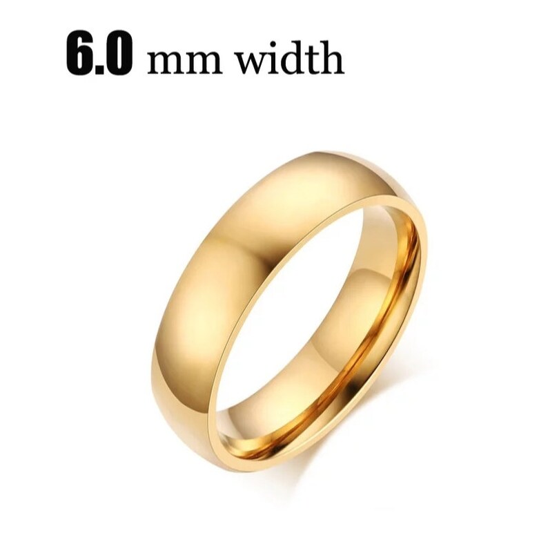 18K Gold Plated Bold Ringgold Band Ringgold Stacking - Etsy Australia