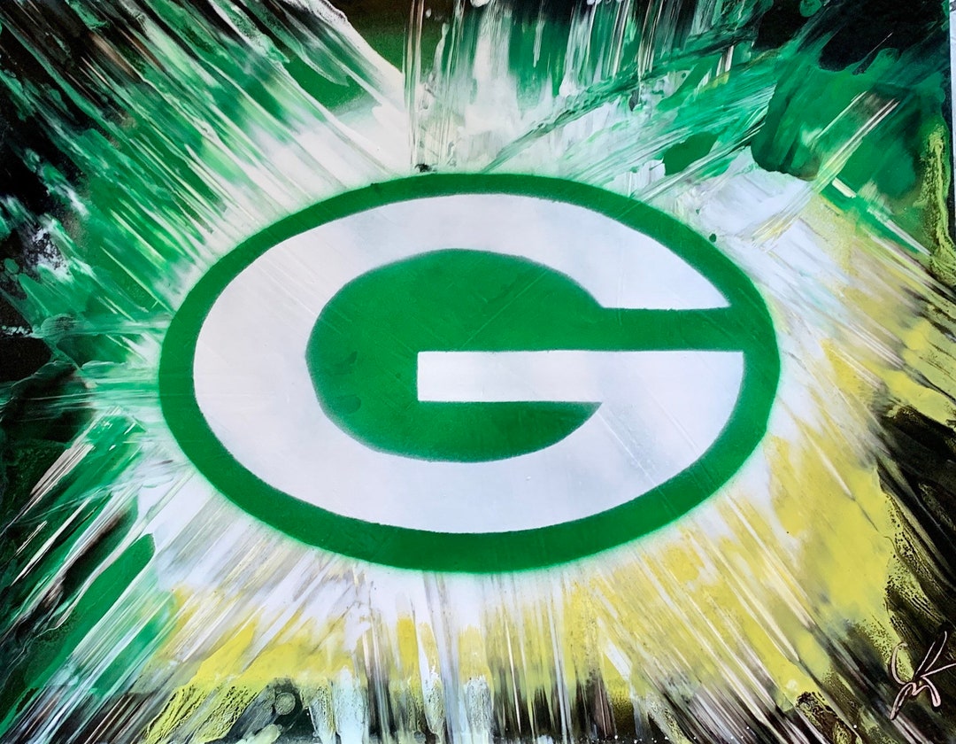 Green Bay Packers Art: Original Spray Paint Design - Etsy