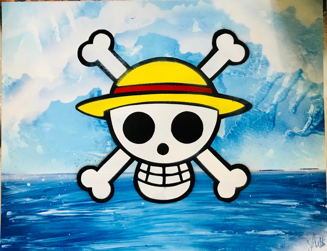 One Piece/ One Piece Art/ One Piece Anime/ Spray Paint Art/ | Etsy