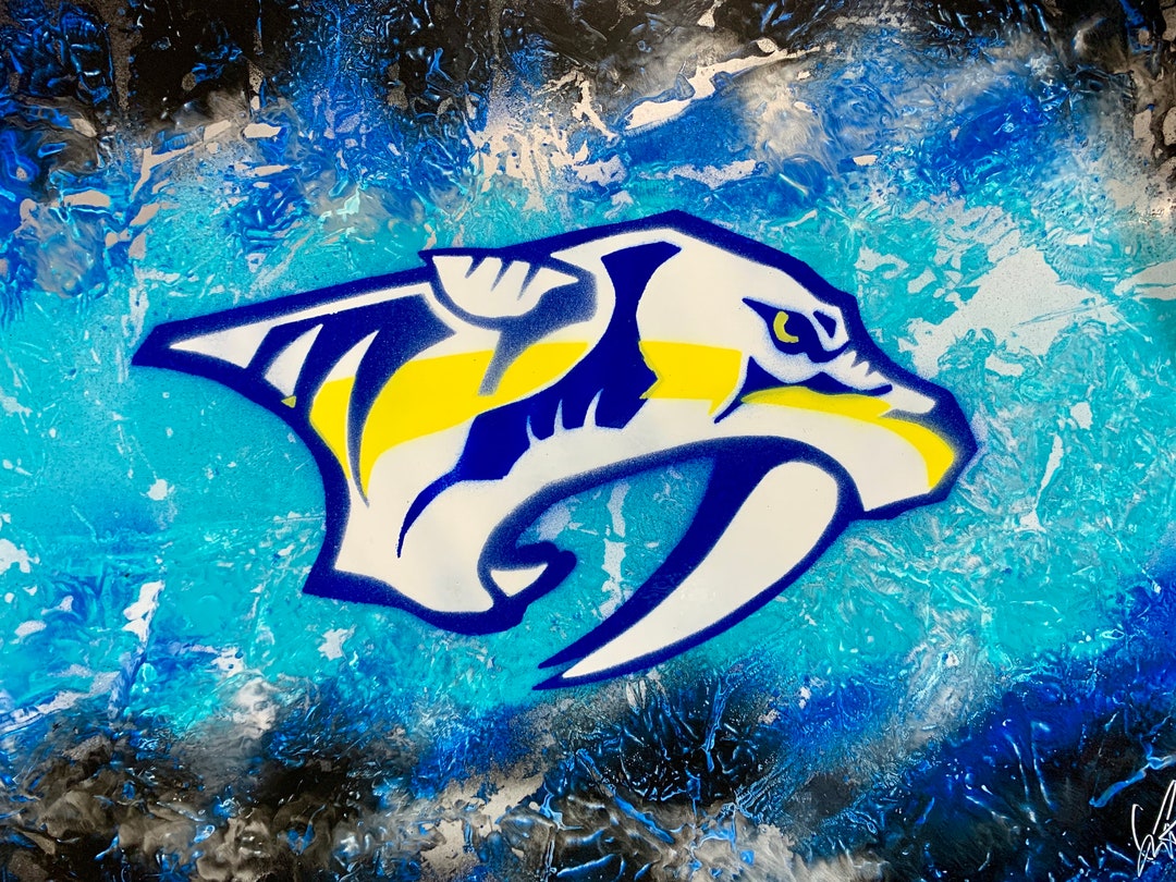 Nashville Predators Art/ Spray Paint Art/ Preds/ Nashville Predators ...