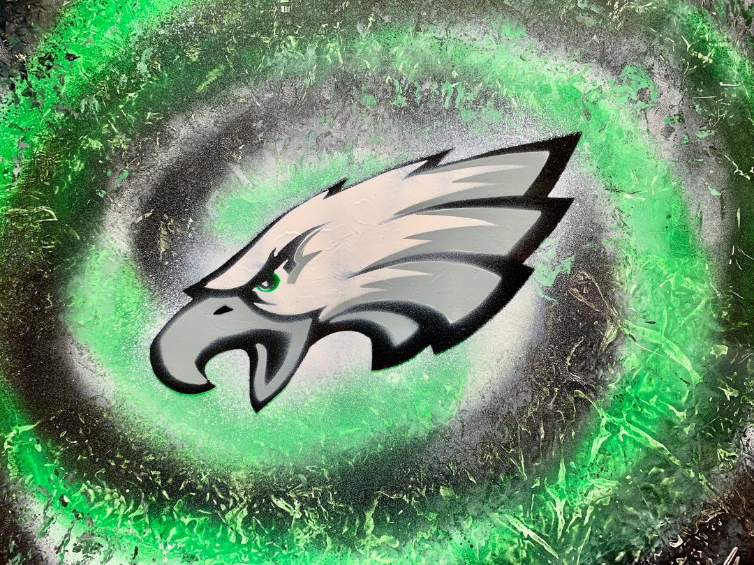 Philadelphia Eagles Art / Philadelphia Eagles Poster / Spray Paint Art ...