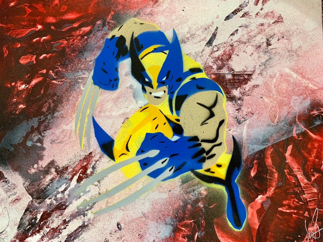 Wolverine/ Wolverine Art/ Spray Paint Art/ Wolverine Poster/ Logan ...