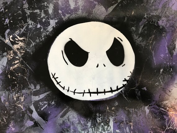 Jack Skellington/ Jack Skellington Spray Paint Art/ Pesadilla - Etsy España