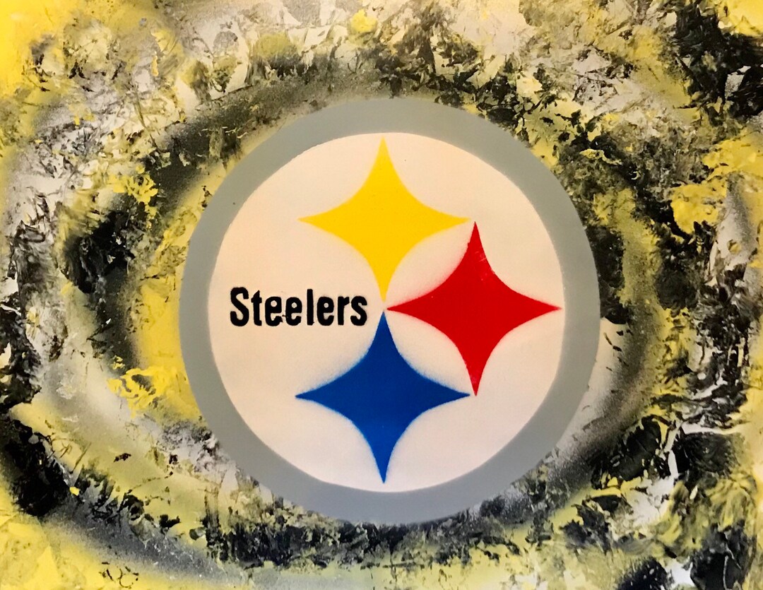 Pittsburgh Steelers Art/ Pittsburgh Steelers Poster/ Spray Paint Art ...