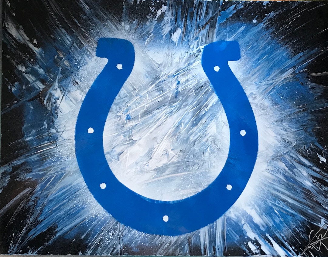 Indianapolis Colts Art: Original Spray Paint Design - Etsy