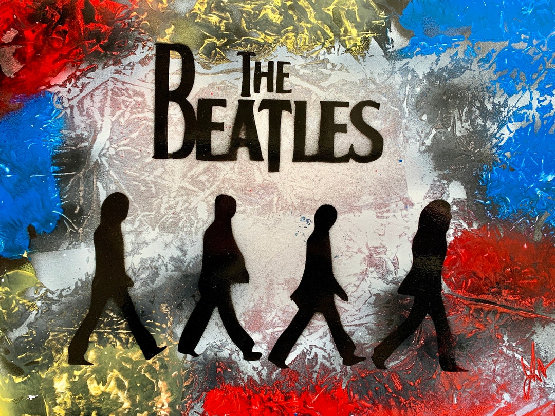 Original Beatles Spray Paint Art: Signed, One-of-a-kind - Etsy