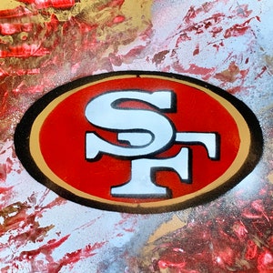 San Francisco 49ers Art/ San Francisco 49ers Poster/ Spray Paint Art ...