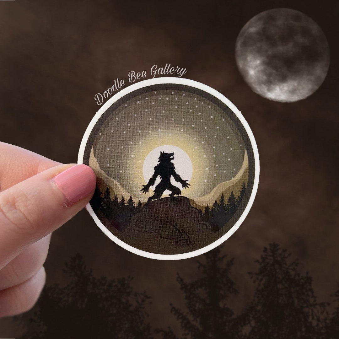 The Werewolf Sticker - Etsy