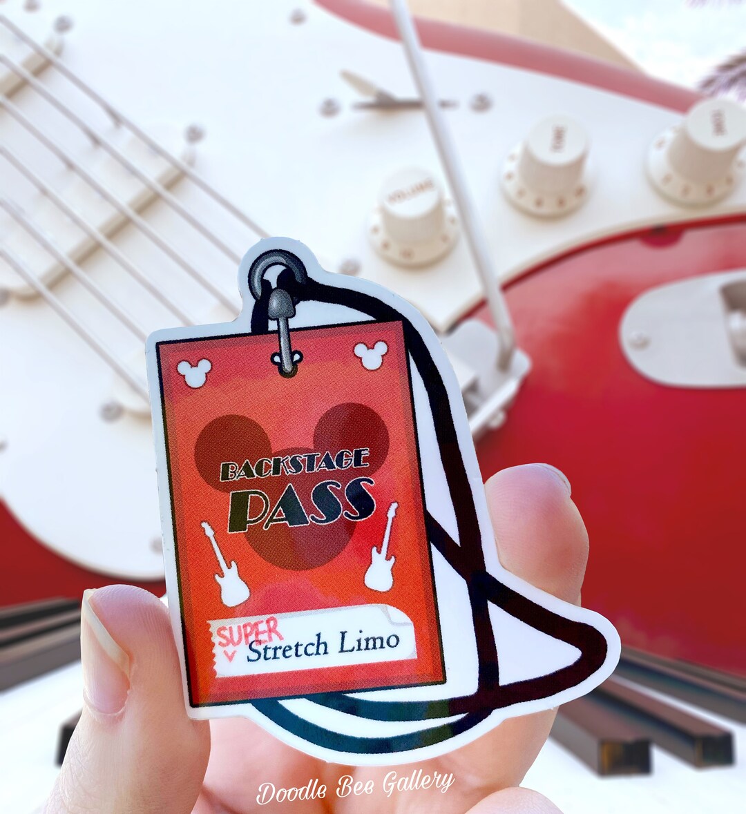 Back Stage Pass Sticker - Etsy