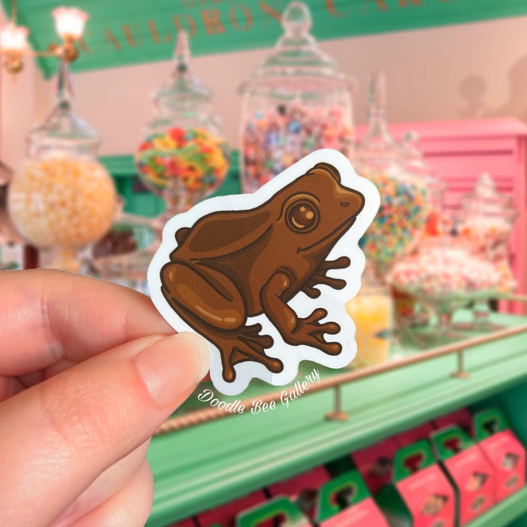 Chocolate Frog Sticker - Etsy