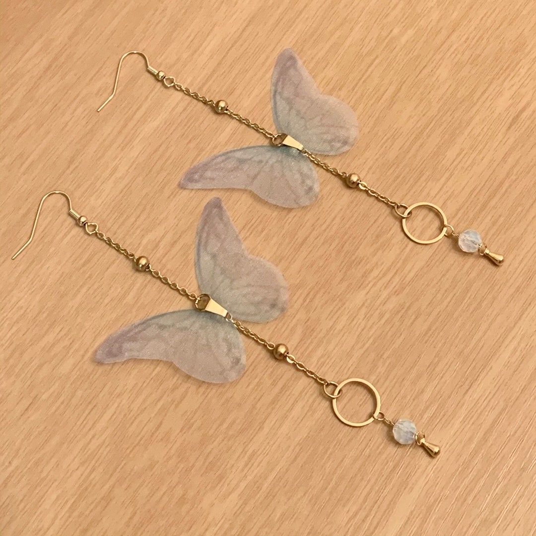 Ethereal Butterfly Earrings. Ethereal Butterflies. Drop - Etsy