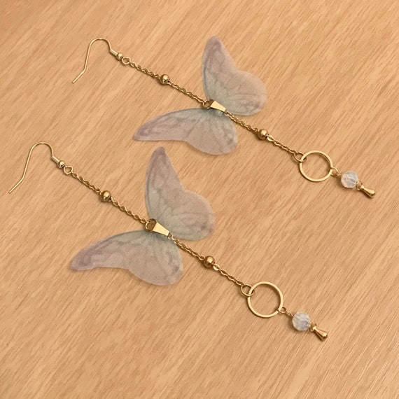 Ethereal Butterfly Earrings. Ethereal Butterflies. Drop - Etsy