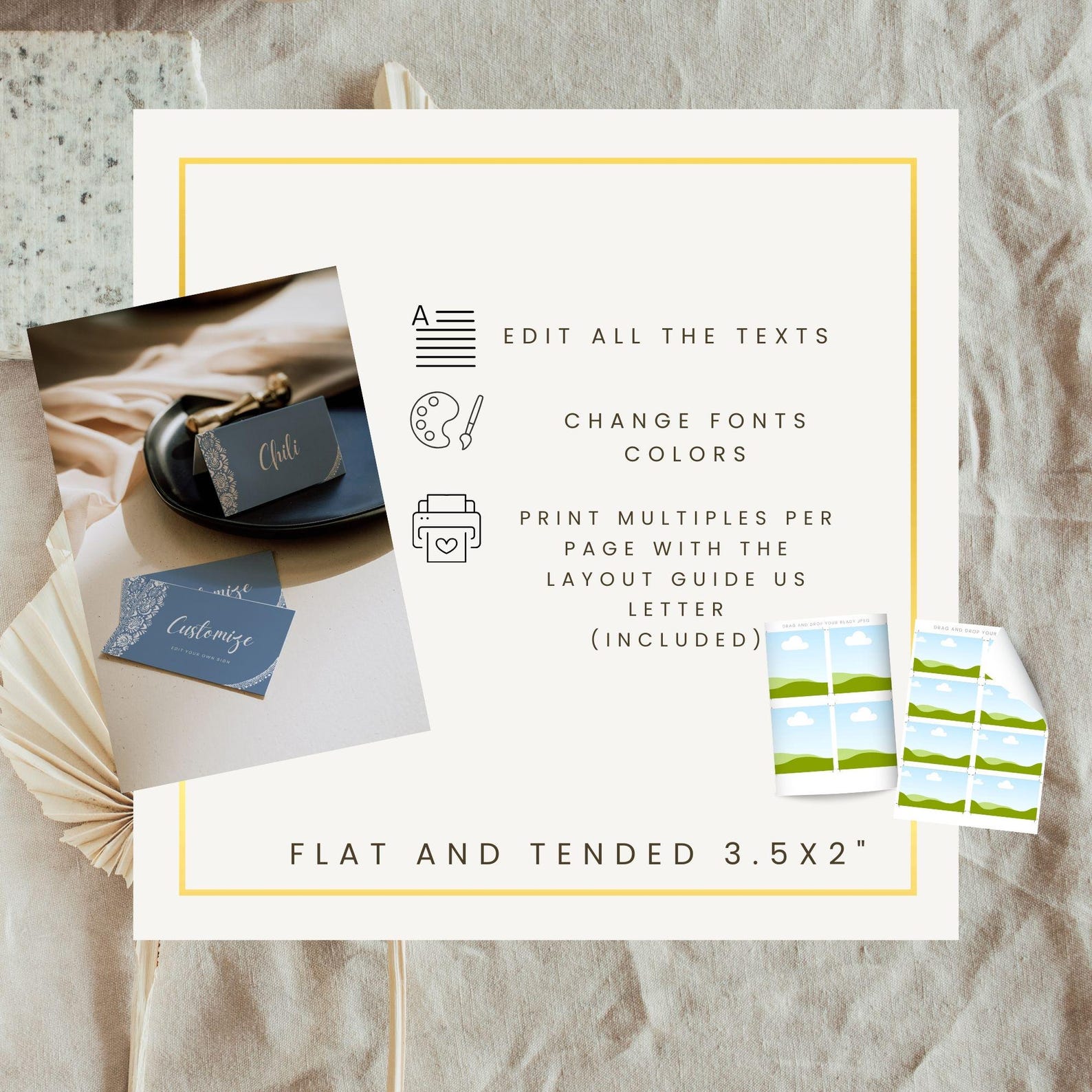 Editable Cielito Lindo Baby Shower Food Label 3.5x2 Inches Talavera ...