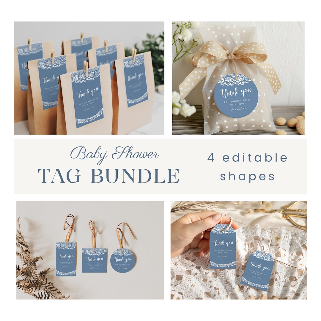 Editable Cielito Lindo Baby Shower Favor Tags Talavera Theme Printable ...