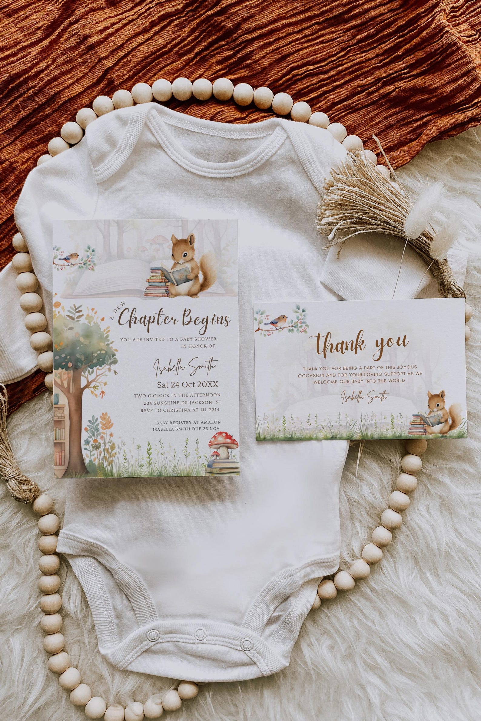 Storybook Baby Shower Editable Template | A New Chapter is About to ...