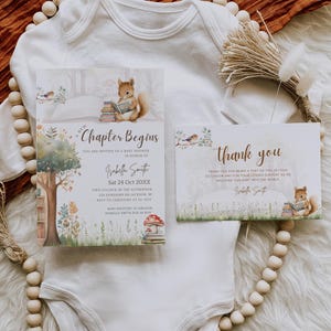 Storybook Baby Shower Editable Template | A New Chapter is About to ...