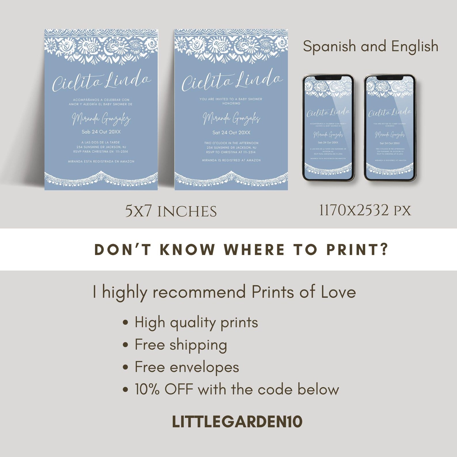 Editable Cielito Lindo Baby Shower Invitation in Spanish Talavera Theme ...