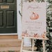 A Little Pumpkin Baby Shower Welcome Sign, Autumn Fall Instant Editable ...