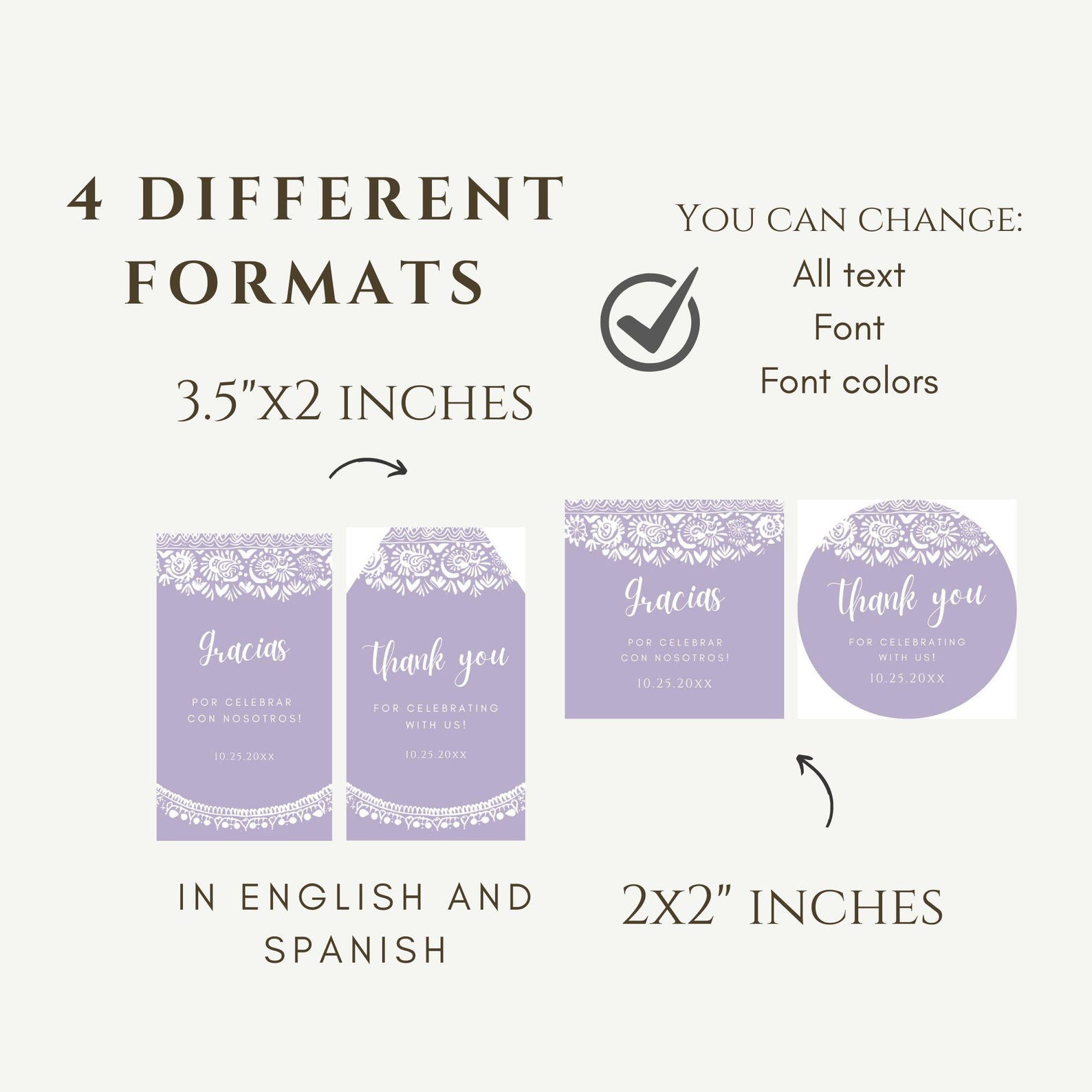 Editable Cielito Lindo Baby Shower Favor Tags Talavera Theme Printable ...