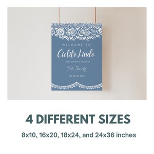 Editable Cielito Lindo Baby Shower Welcome Sing Talavera Theme Baby ...