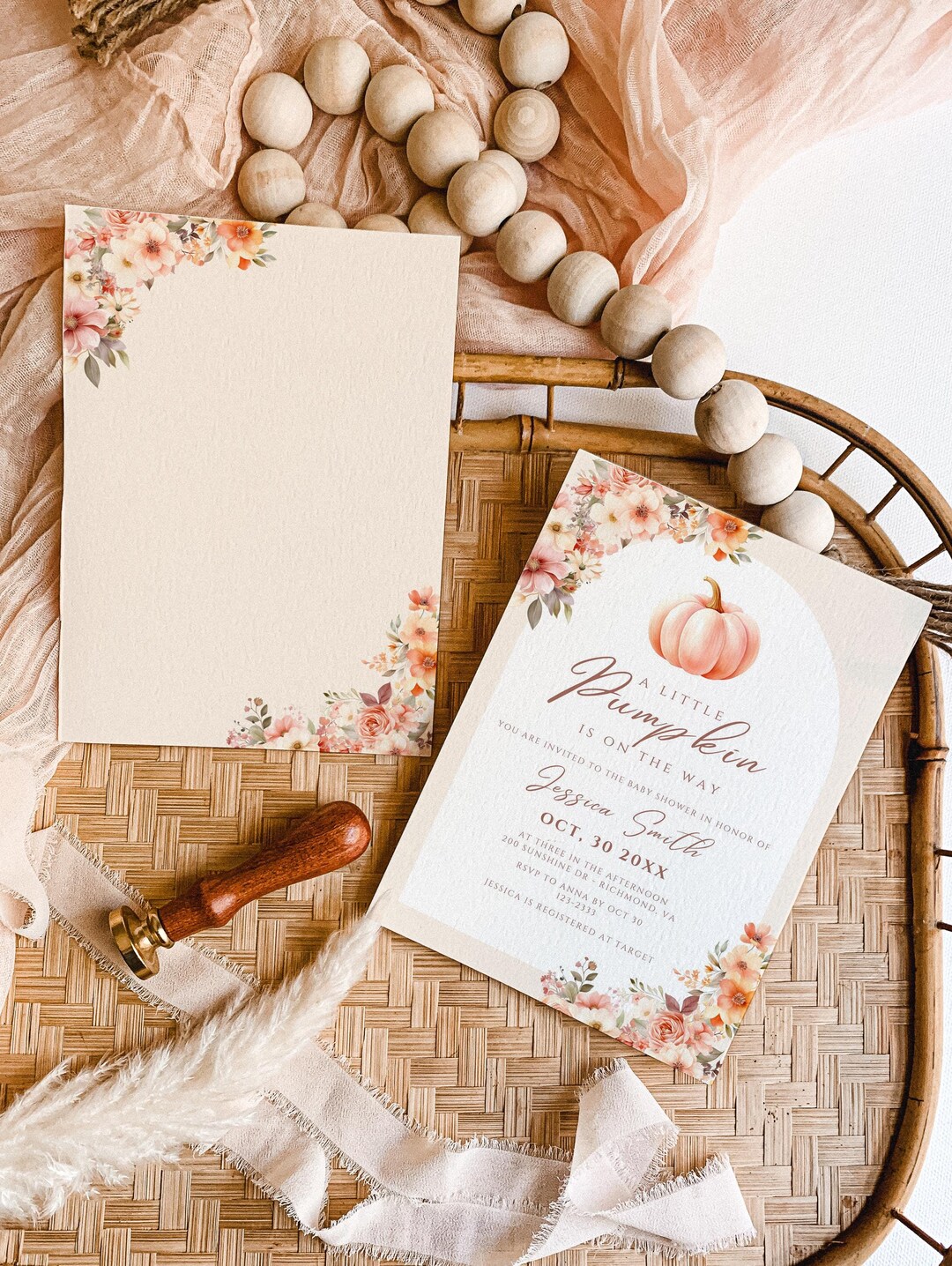 A Little Pumpkin Baby Shower Welcome Sign, Autumn Fall Instant Editable ...