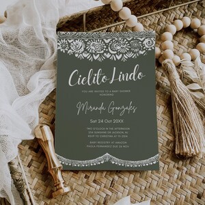 Editable Cielito Lindo Baby Shower Invitation Talavera Theme Baby ...