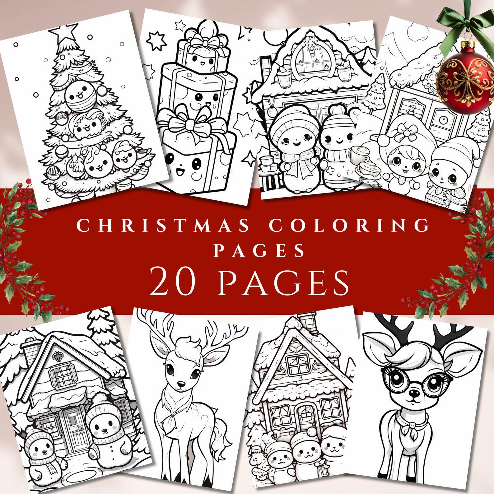 Printable Christmas Coloring Pages for Children | Christmas Party ...
