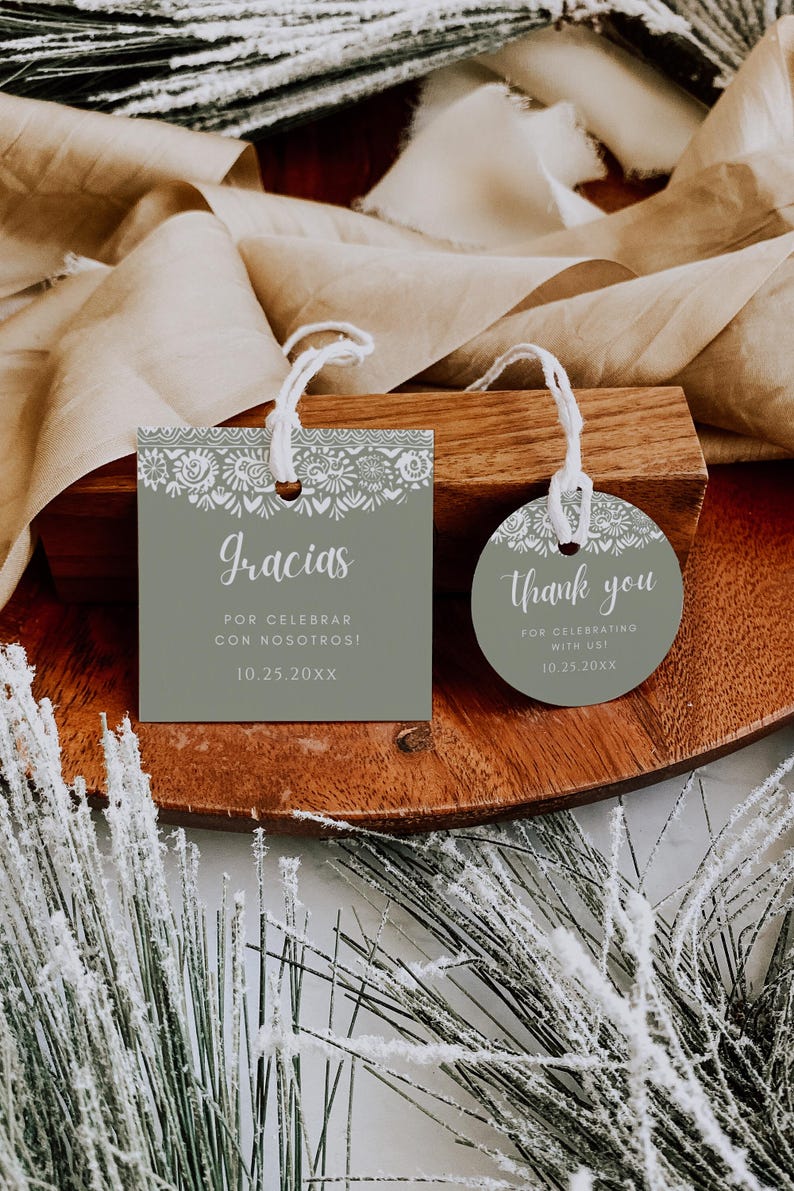 Editable Cielito Lindo Baby Shower Favor Tags Talavera Theme Printable ...