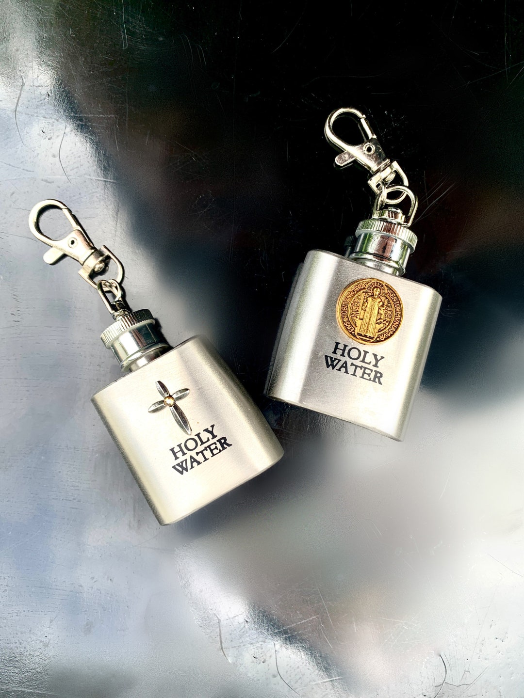 Holy Water Container for Travel | Stainless Steel 1oz Flask With ...