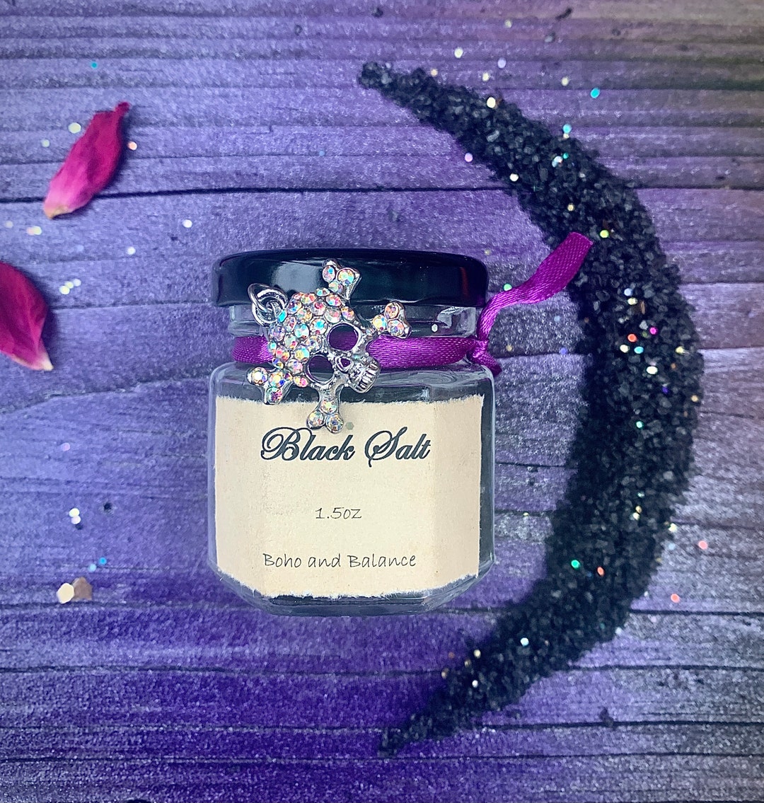 Black Salt for Protection | Smudge | Cleansing Salt | Selenite Infused ...