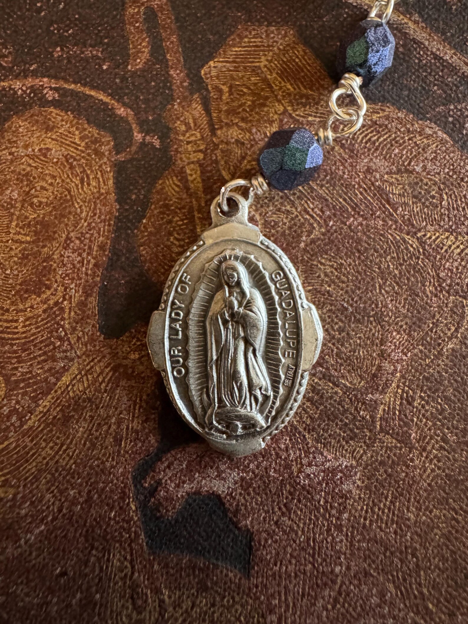 Our Lady of Guadalupe Wire-wrapped One Decade Chaplet Rosary - Etsy
